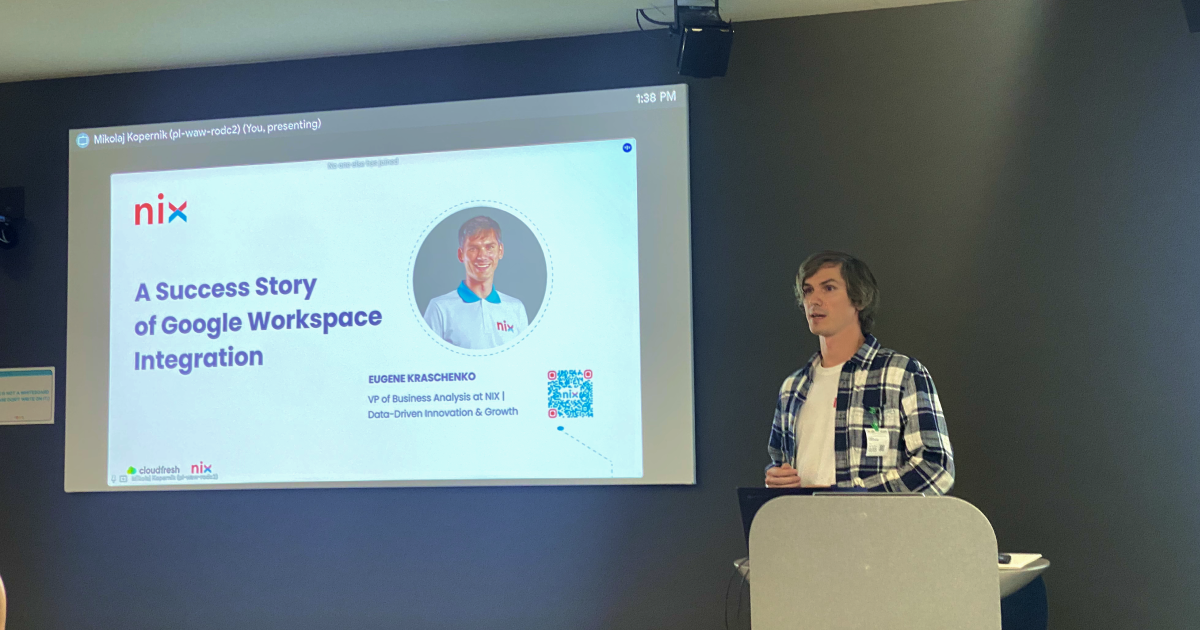 NIX на конференції Cloudfresh & Google Cloud у Варшаві